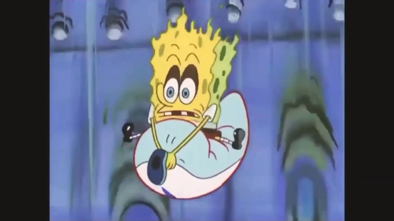 SPONGEBOB FALLING FROM A BUILDING WITH TRIM - YouTube