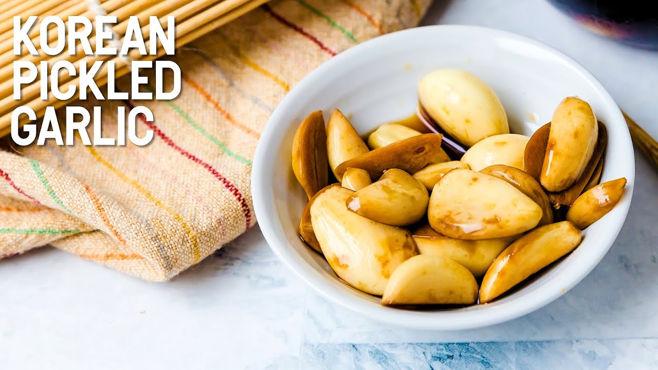 Korean Pickled Garlic - YouTube