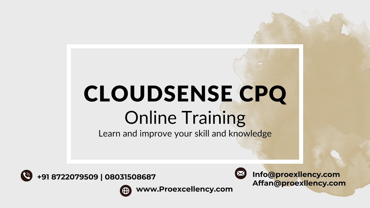 CloudSense CPQ Online Training: A Beginner's Guide from Experts with ...