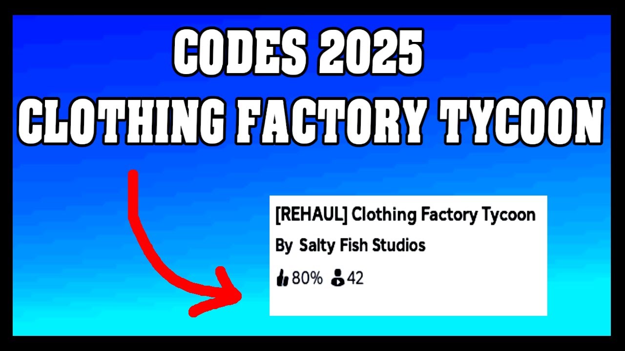 Clothing Factory Tycoon Codes 2025 / Roblox ! 🎮🔑 - YouTube