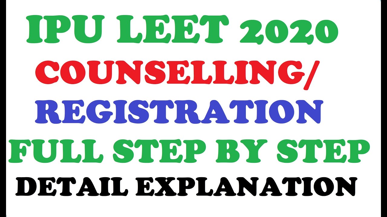 IPU COUNSELLING/REGISTRATIONS STEP BY STEP FOR IPU CET 128 DIPLOMA ...