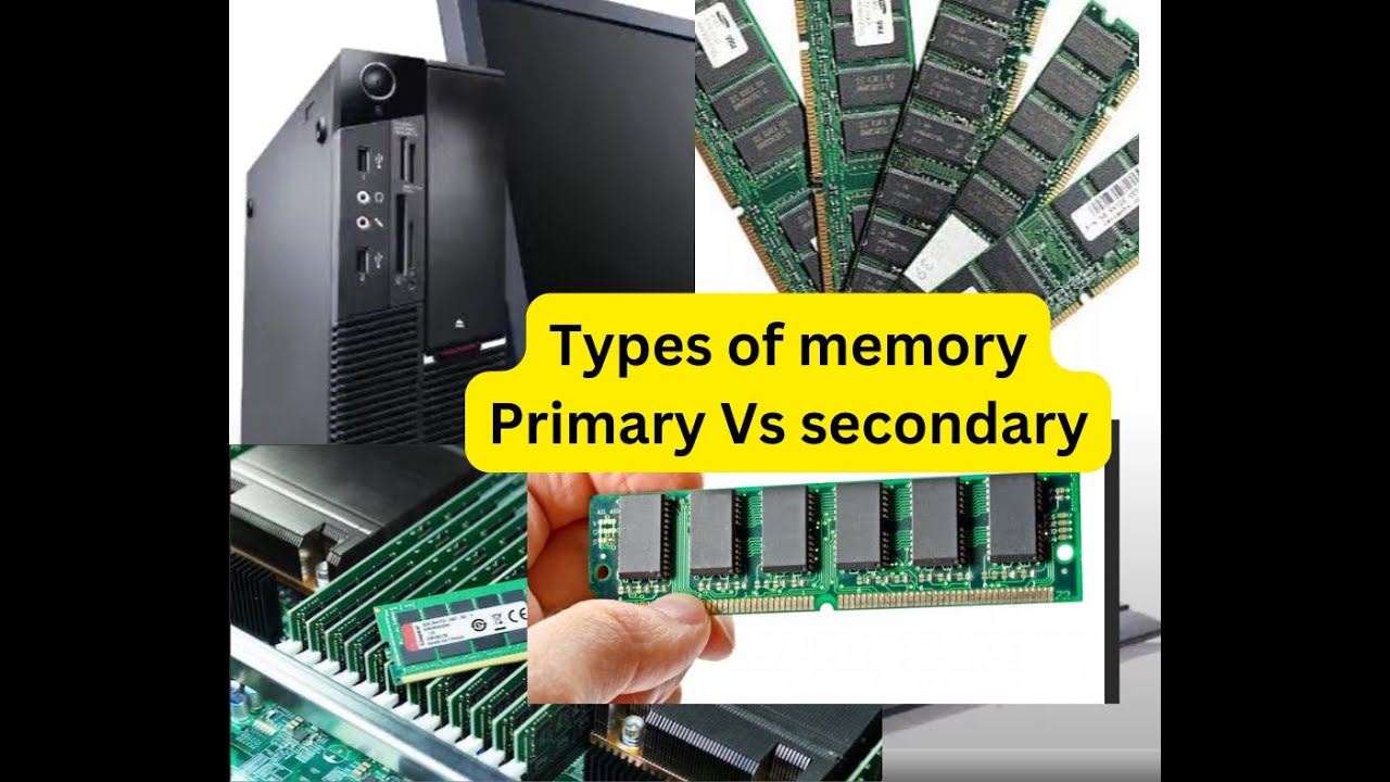 RAM Explained - Random Access Memory Primary vs. Secondary Memory | volitile Vs non volitile ...