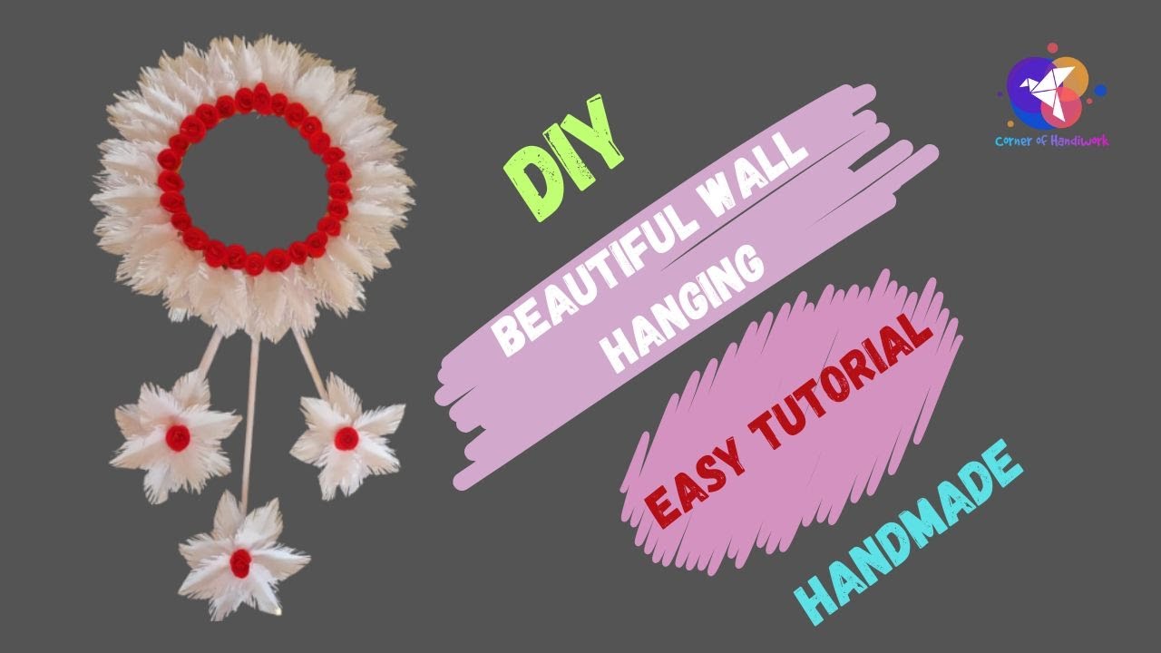 Easy Beautiful wall hanging tutorial. Handmade Paperwork. - YouTube
