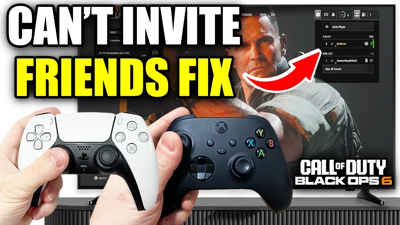 How To Fix Can't Invite Friends To Party In COD Black Ops 6 - YouTube