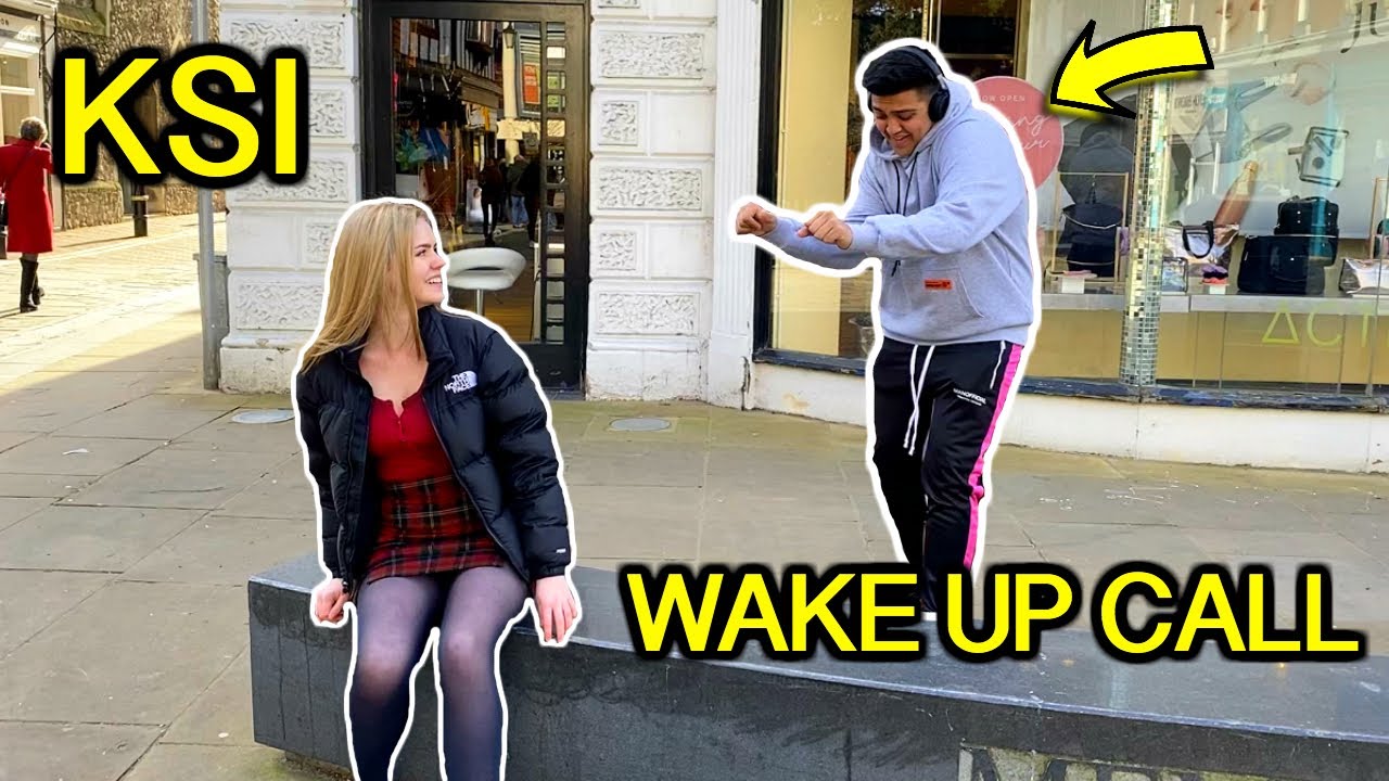 Singing "KSI - Wake Up Call" In Public - YouTube