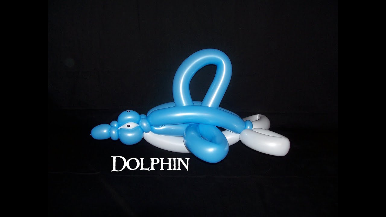 Learn how to make a balloon animal Dolphin using balloon twisting - YouTube
