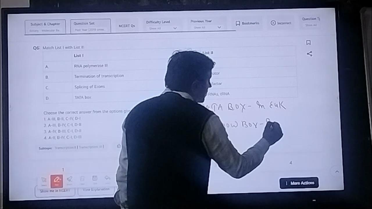 Pyq practice based on molecular basis of inheritance & Problem solving session - YouTube