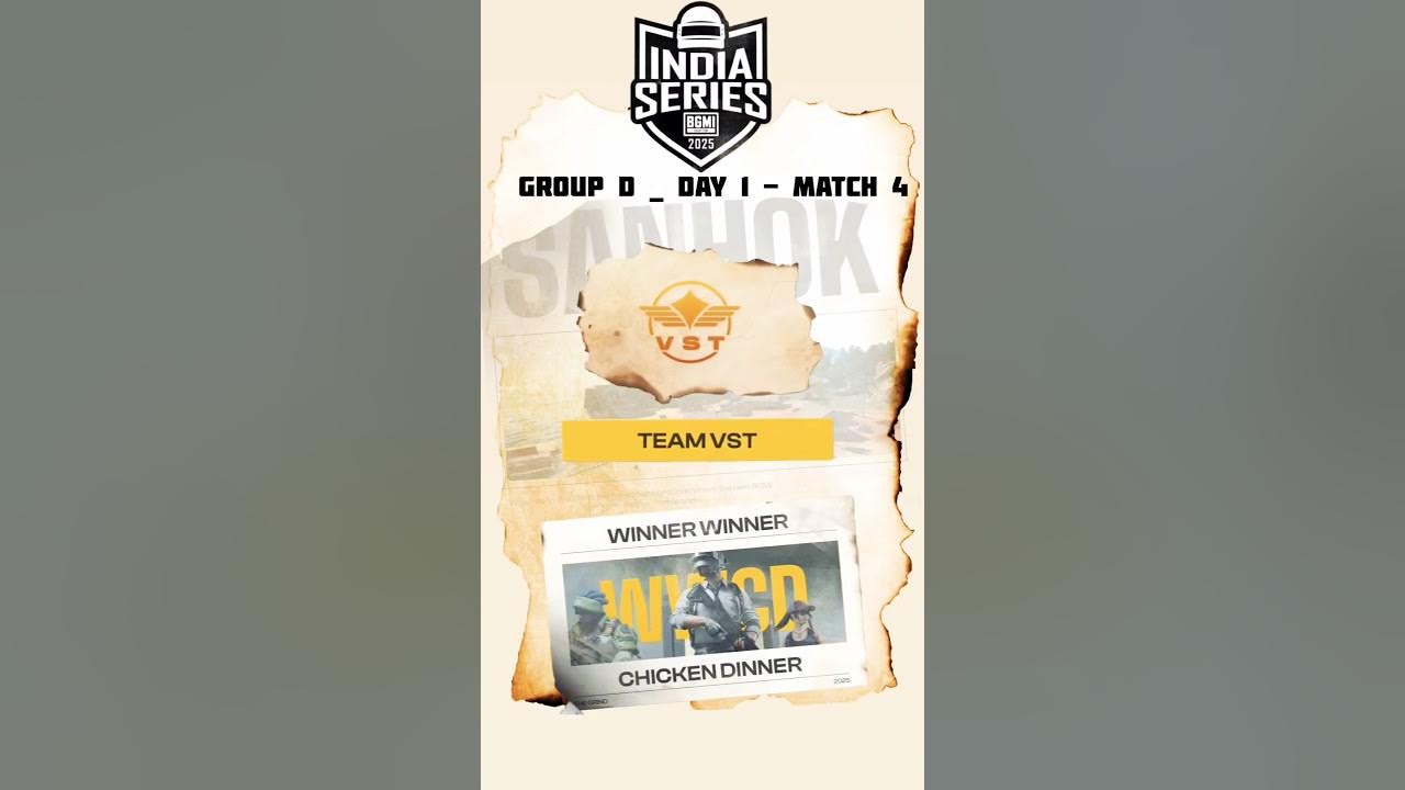 realme BGIS 2025 | THE GRIND | Group D - Day 1 Match 4 Highlights | Back to back WWCD by VST ...