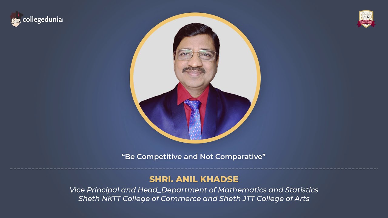 Shri. Anil Khadse | Vice Principal & H.O.D. of Mathematics and ...