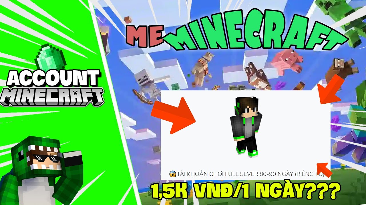 Thử Mua Account Minecraft Với Giá Thuê Chỉ 1.500VNĐ/1 Ngày Và Cái Kết??? | MinoMC_YTB - YouTube
