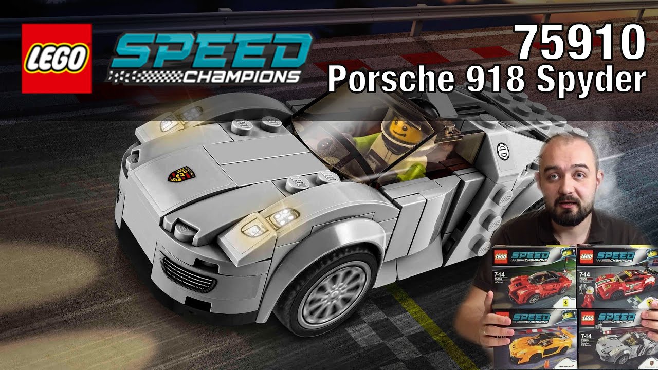 Обзор Lego Speed Champions Porsche 918 Spyder 75910 и сравнение с ...