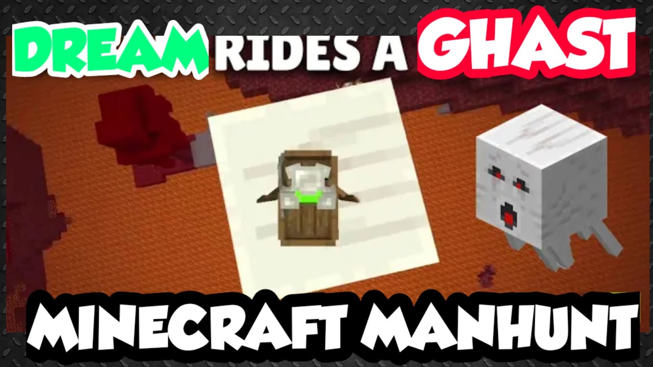 Dream riding A GHAST!!! Best trick ever #dream - YouTube