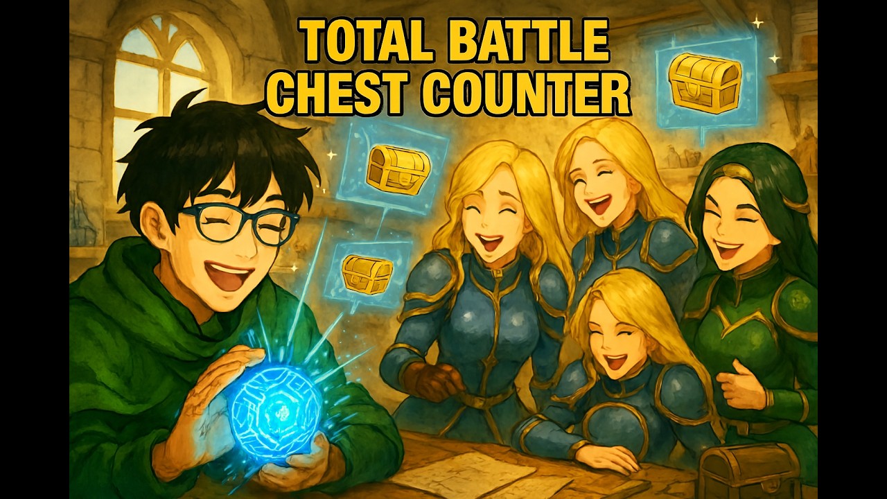 TOTAL BATTLE CHEST COUNTER APP #totalbattle #mobilegaming - YouTube
