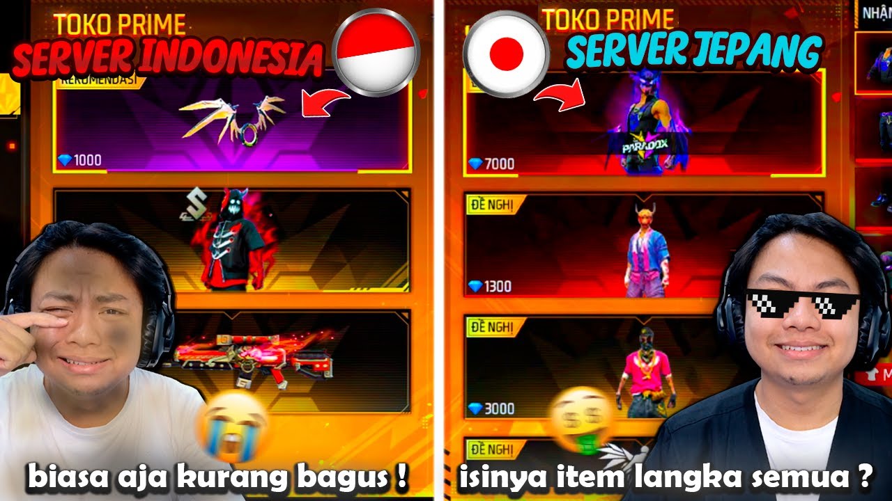 NEKAT BOBOL SEMUA SERVER FF! DEMI LIAT TOKO PRIME PALING LANGKA DI ...