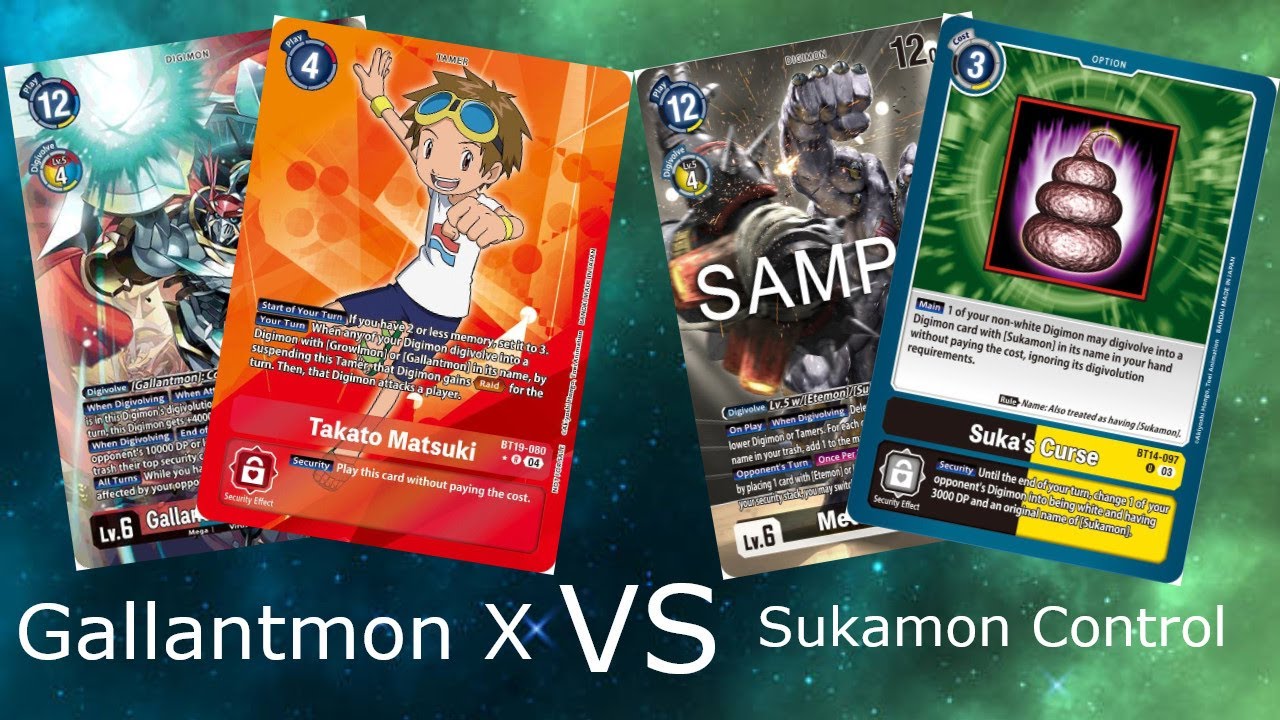 Gallantmon X vs Sukamon Control | Digimon TCG Matches BT23 - YouTube