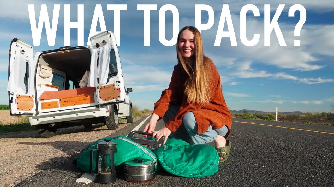 Pack with me!- Ford Transit Connect Van conversion- 3 month road trip ...
