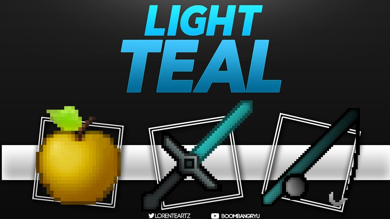 Minecraft PvP Resource Pack - Light Teal - UHC/Kohi - YouTube