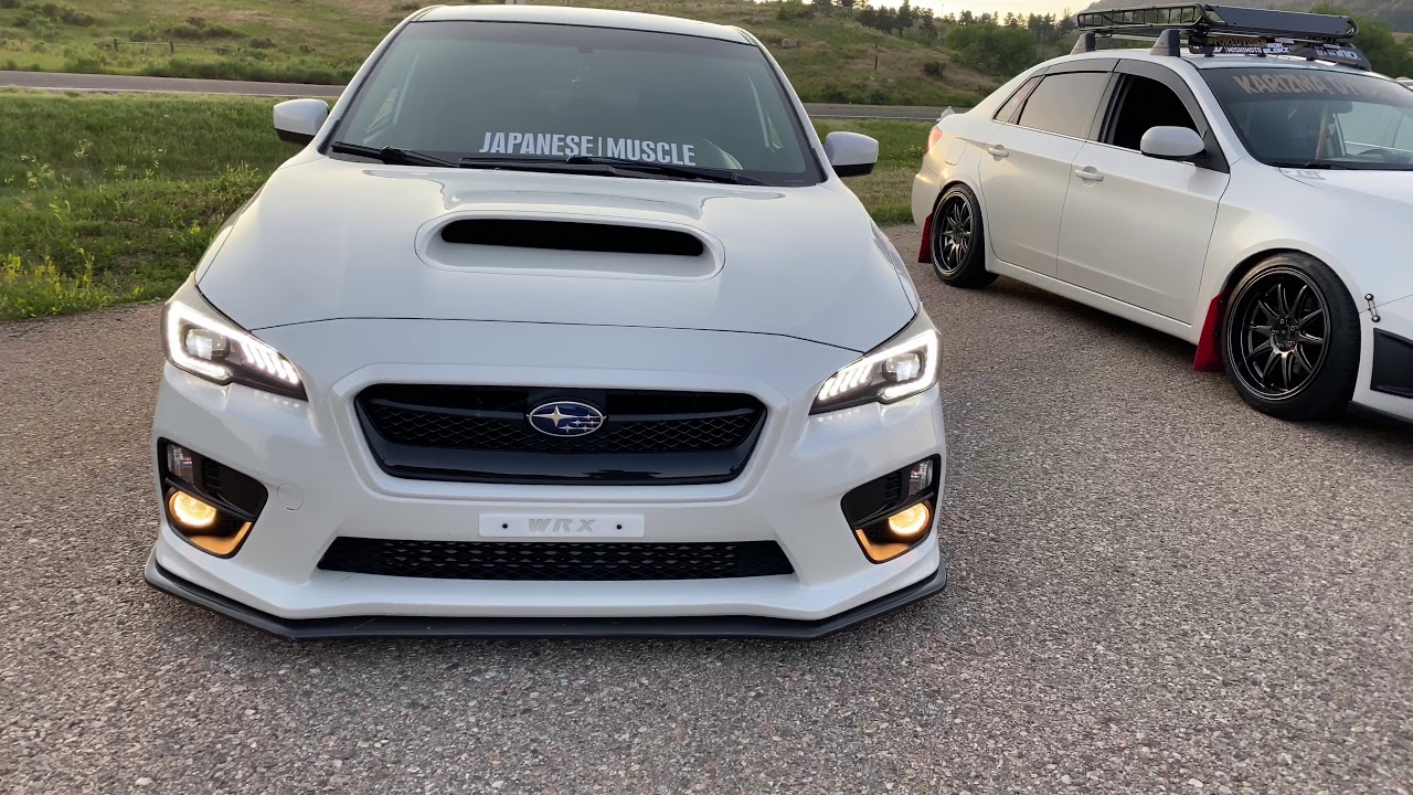 Girl driving wrx on air. - YouTube