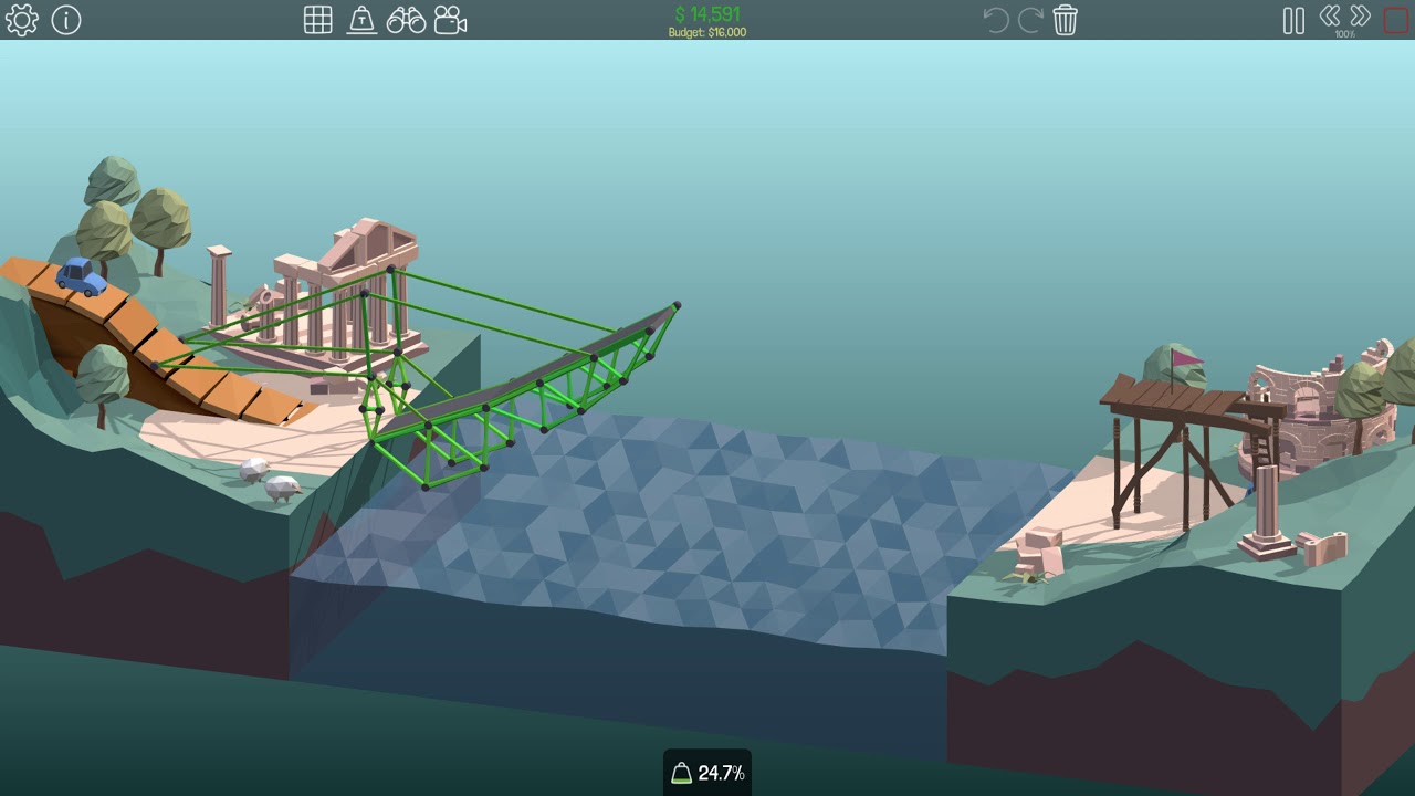 Poly Bridge 4-7 - YouTube