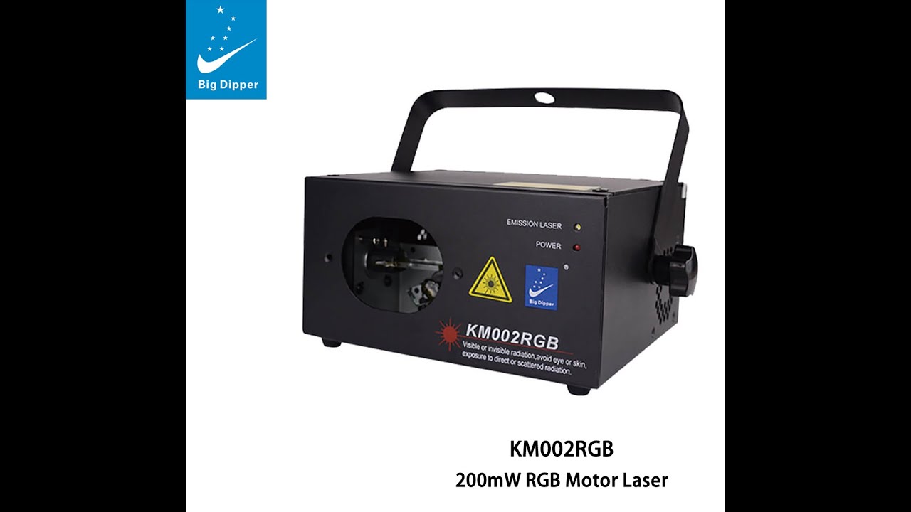 Big dipper 200mW RGB Motor Laser Stage Lights KM002RGB - YouTube