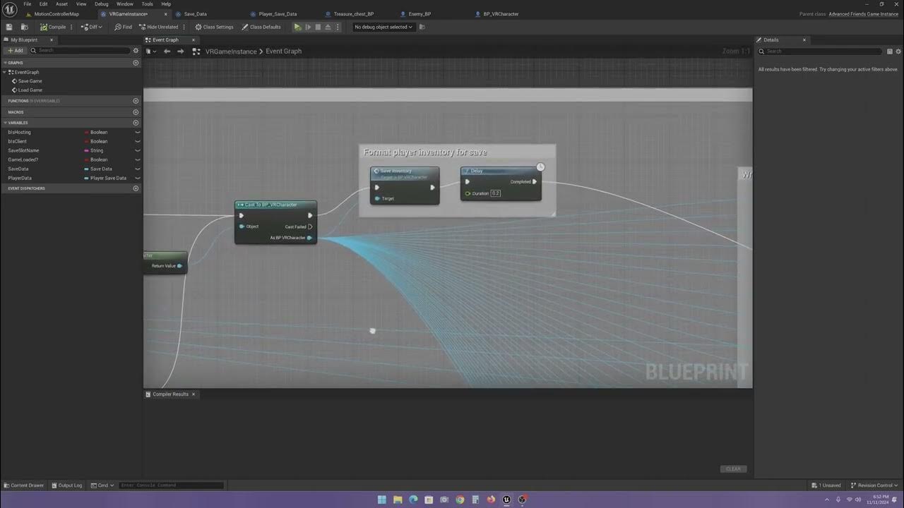 How to make a VR game using Unreal Engine 5 with VRE plugin Part 41: Advanced Saving Enemies ...