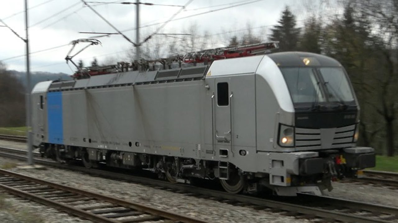 Railpool work train, Locomotive: Simens Vectron 9180 6193 095-7, Skrad ...