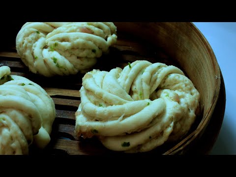 Dim Sum streamed pork onions braided bun - YouTube