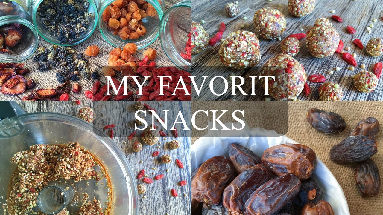 MY FAVORITE SNACKS - LOW FAT RAW VEGAN - YouTube