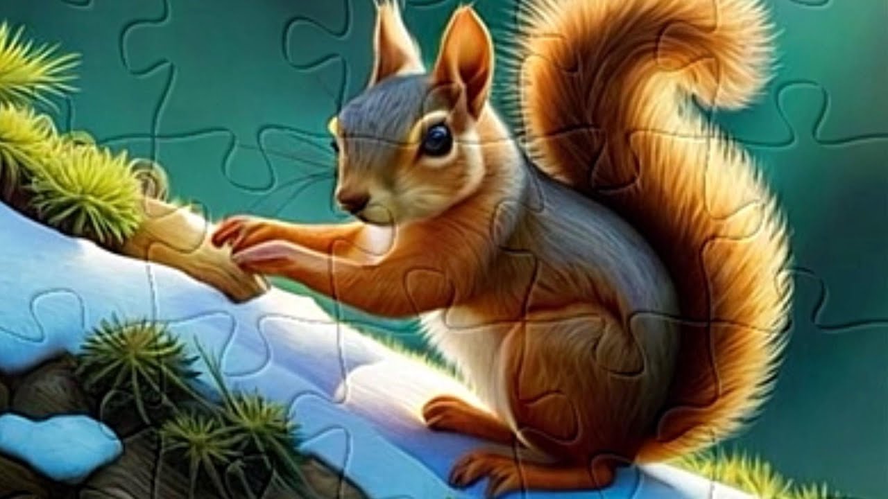 Beautiful Squirrel | Jigsaw Puzzle - YouTube