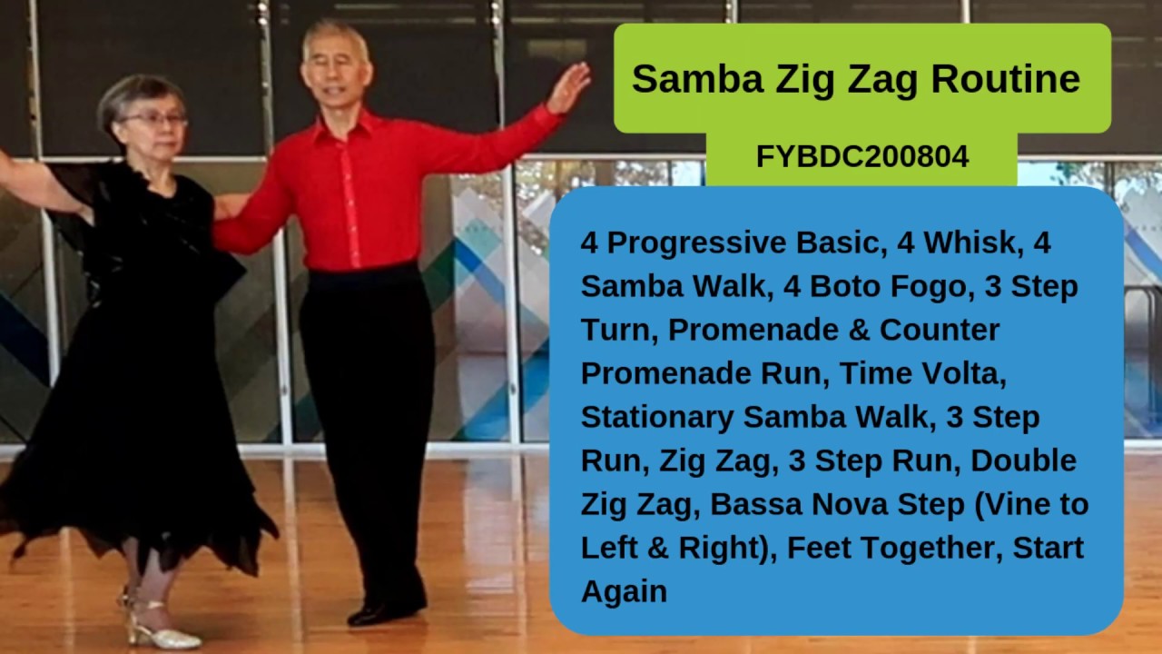 Fun Time Samba Progressive Basic, Whisk, Boto Fogo, 3 Step Turn ...