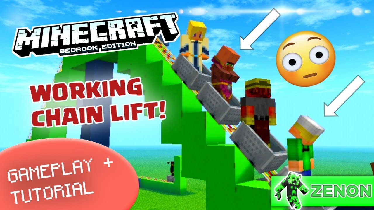 🎢 How To Make A Working Chainlift In Minecraft! | Very Easy! | Gameplay ...