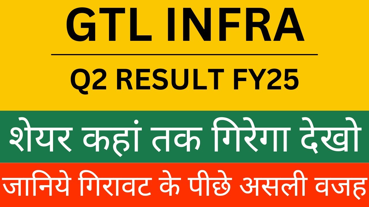GTL INFRA SHARE LATEST NEWS TODAY🔴GTLINFRA SHARE Q2 RESULT ANALYSIS🔴 ...