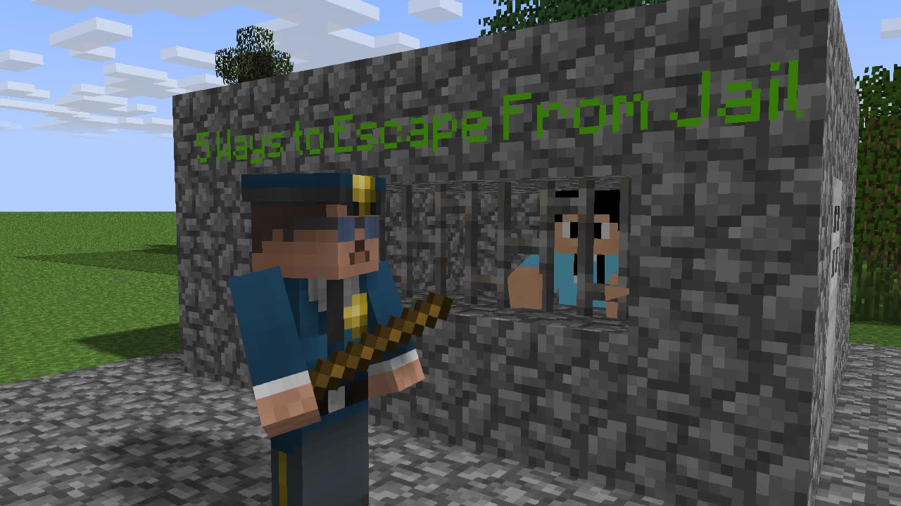 Minecraft - How To Escape From Jail - YouTube