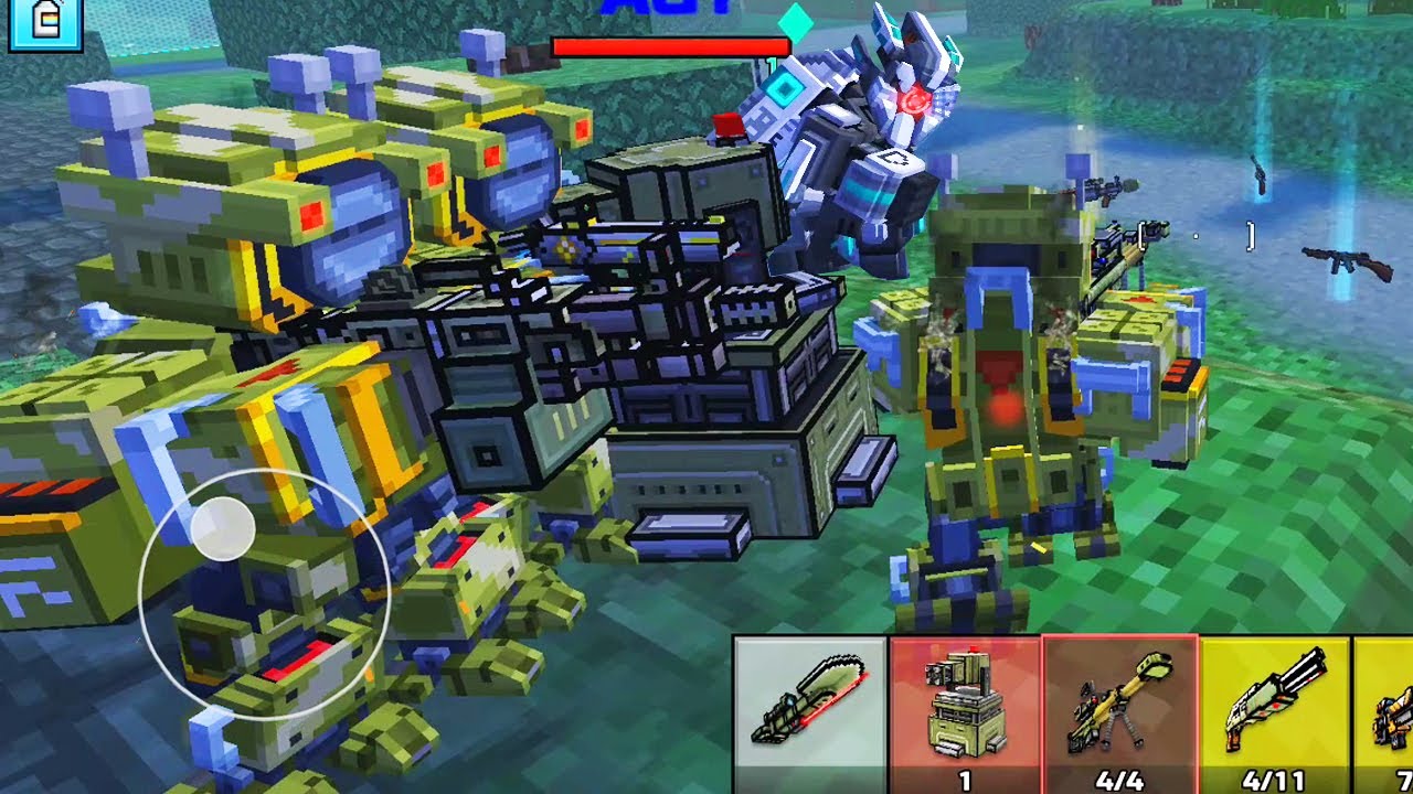 Pixel Gun 3D - ROBOT TEAM in Battle Royale (with subscribers) - YouTube