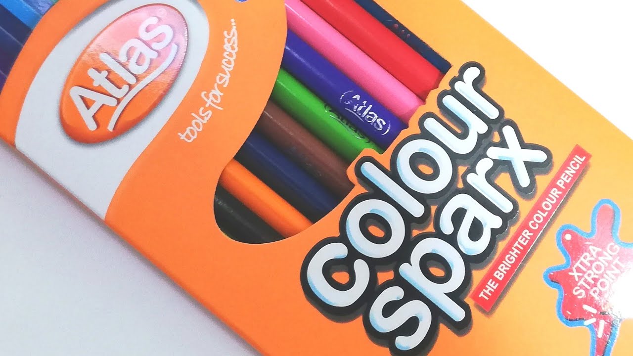 COLOUR SPARX by ATLAS of Sri Lanka // 12 Piece Color Pencil Set - YouTube