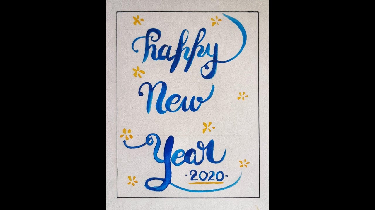 Happy New Year 2020 Calligraphy - YouTube