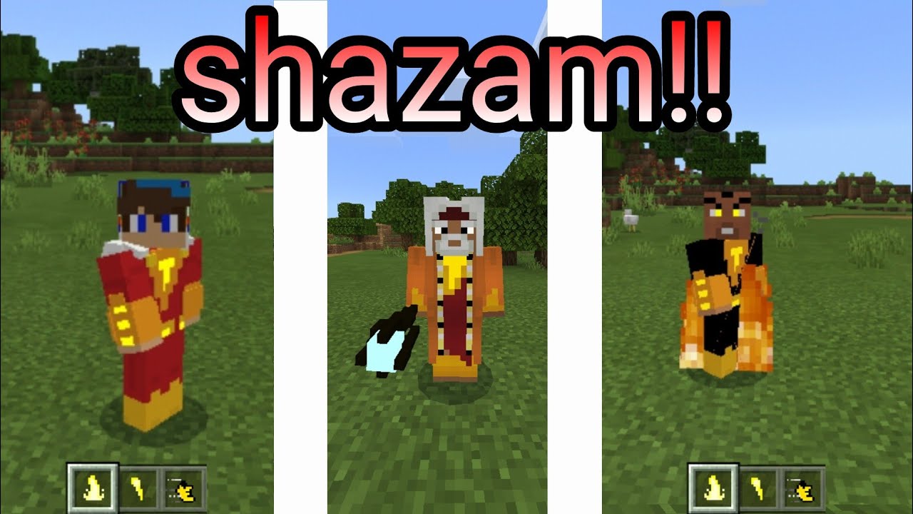 Saiuuu:O melhor addon/mod do shazam para minecraft pe - YouTube