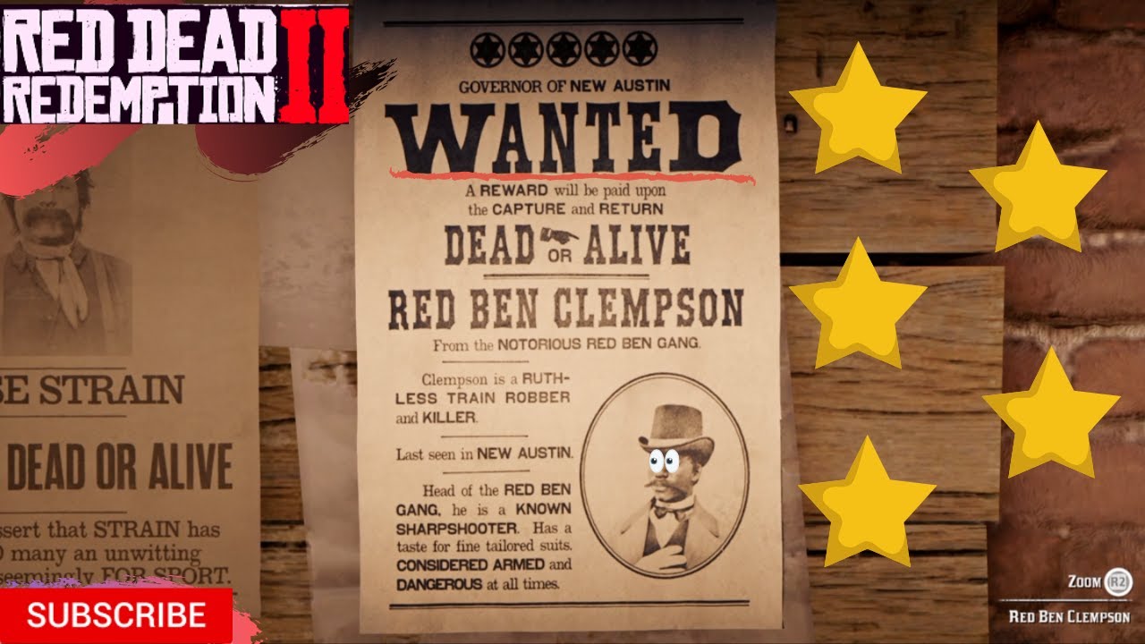 Red Dead Online Legendary Bounty- Red Ben Clempson (Solo 5 Star) - YouTube