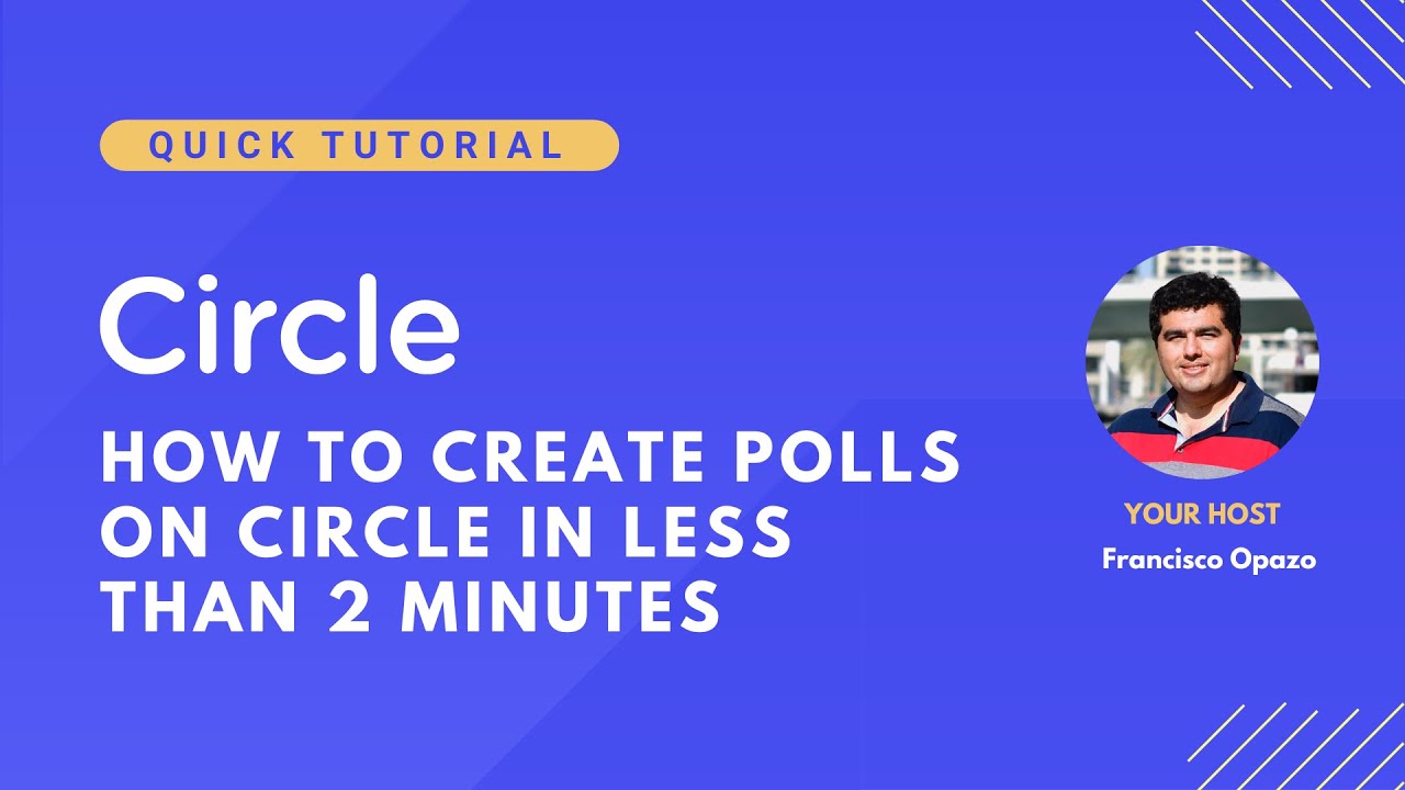 How to create a Poll on Circle in less than 2 minutes - YouTube