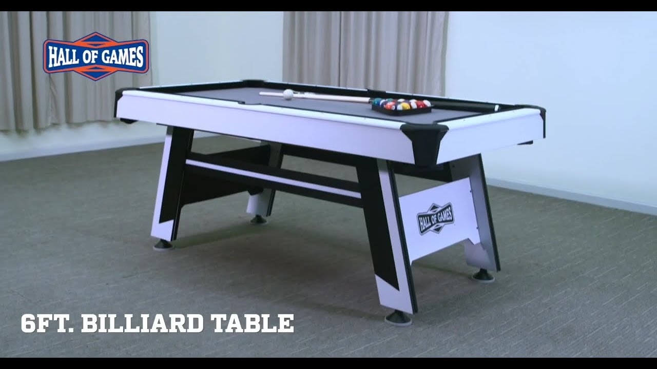 Hall of Games 6 Ft. Billiard Table - YouTube