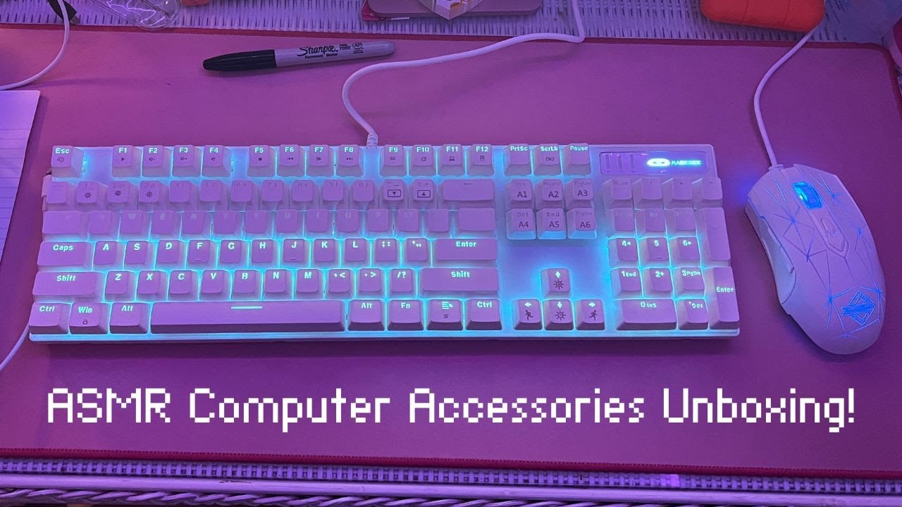 ASMR Computer Accessories Unboxing - YouTube