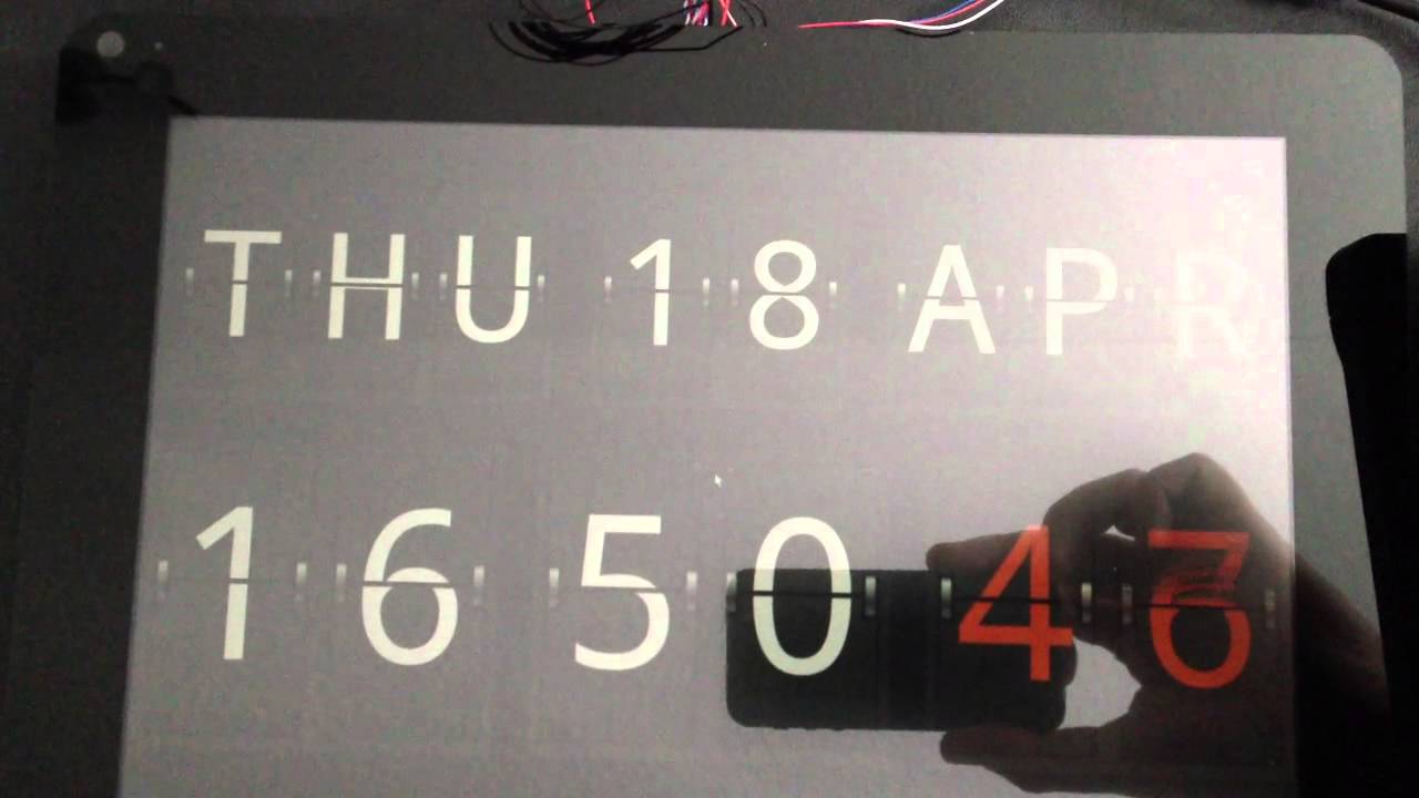 Javafx Flipclock Running On The Raspberry Pi Youtube