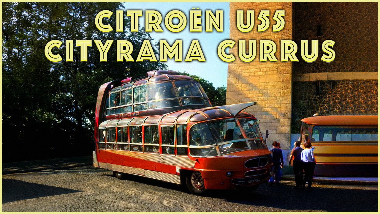 1950 Citroen U55 Cityrama Currus: Paris' Futuristic Sightseeing Vehicle - YouTube