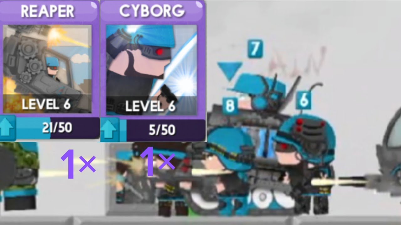 base: cyborg, reaper |clone armies gameplay walkthrough - YouTube