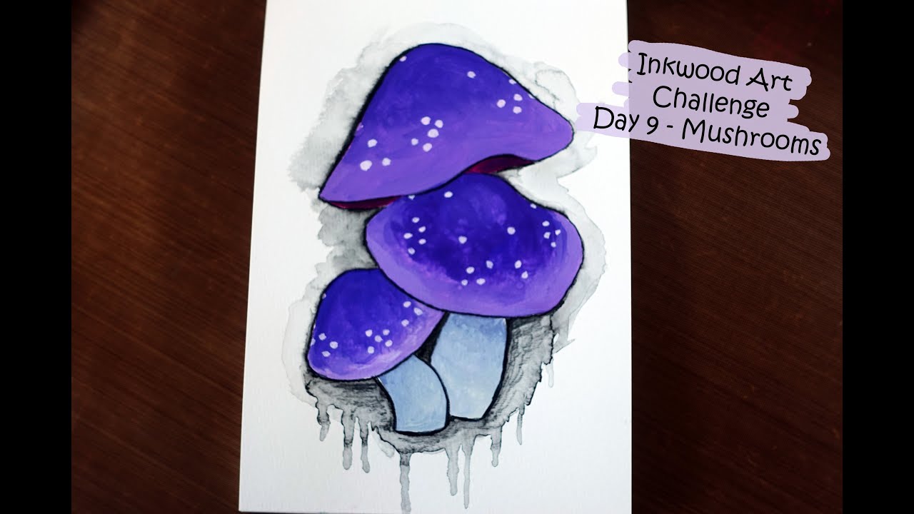 OCTOBER ART CHALLENGE Inkwood Day 9 Mushroom YouTube october-art-challenge-inkwood-day-9-mushroom-youtube
