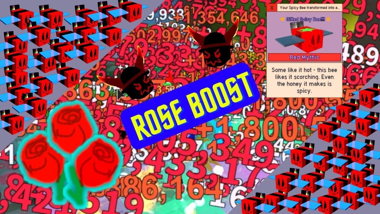 Bee Swarm Simulator - BIG Rose Field Boost (Huge pollen text) - YouTube