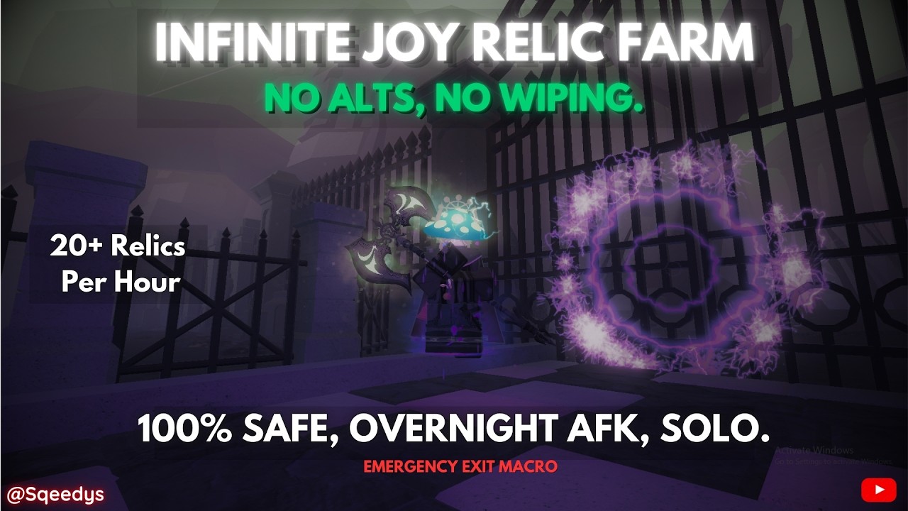 BEST INFINITE RELIC JOY FARM - NO ALTS | Deepwoken Roblox - YouTube