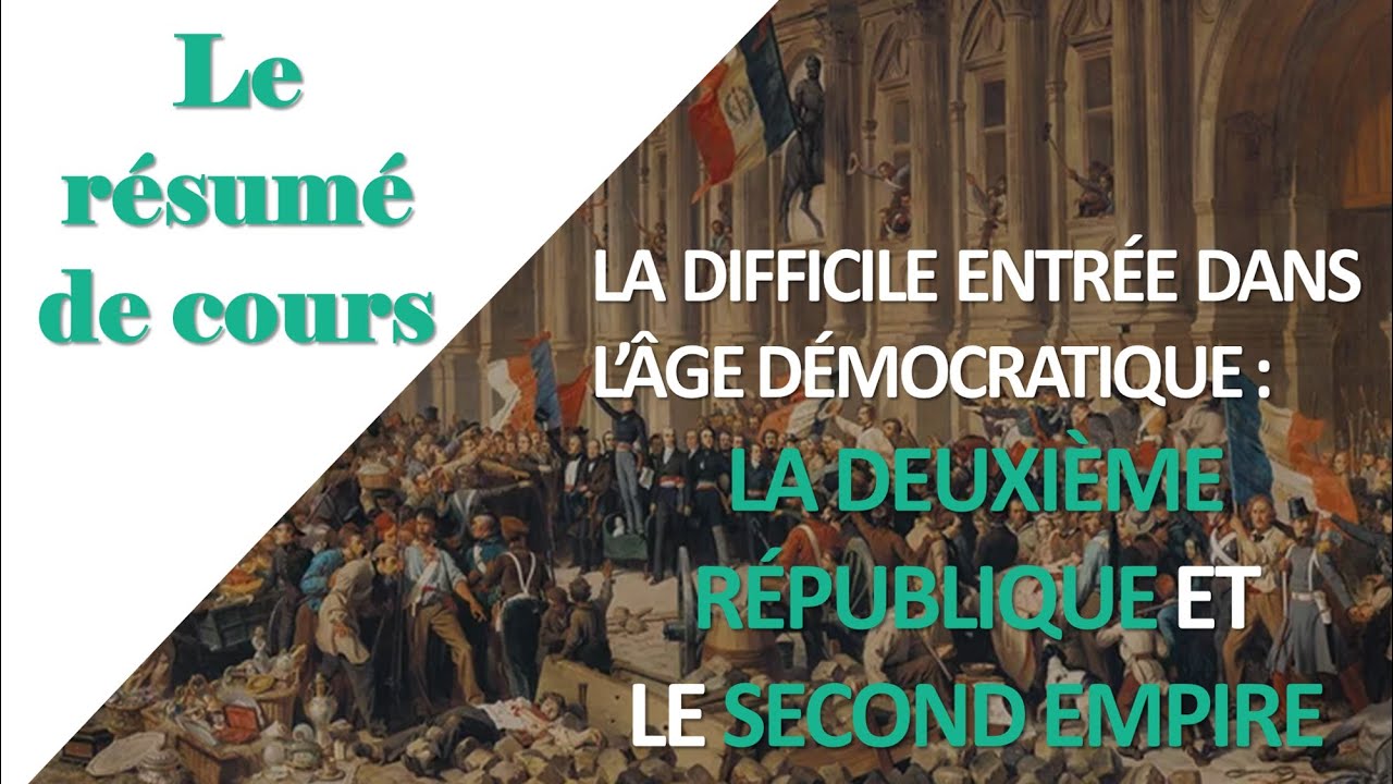 [Histoire Première] Résumé La deuxième République et le Second Empire ...
