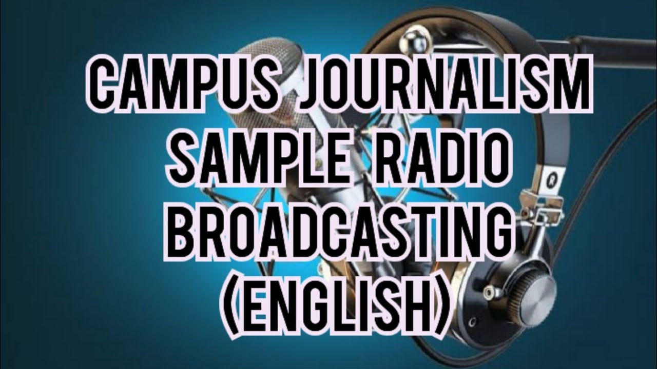 Radio Broadcasting in English #pressconference #journalism - YouTube