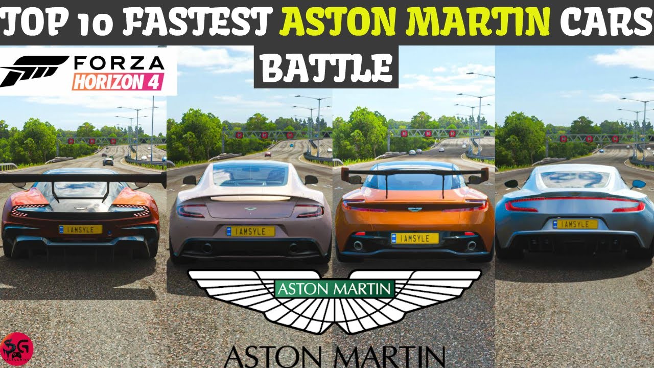 Top 10 Fastest Aston Martin Cars - Forza Horizon 4 Top Speed Battle ...